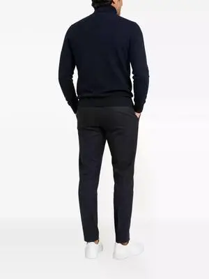 FRANZESE COLLECTION David Beckham Ribbed Turtleneck Sweater - Blue
