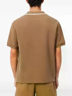 Lacoste Logo-patch V-neck Polo Shirt