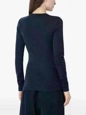 RÓHE Wool Crew-neck Long-sleeve Top