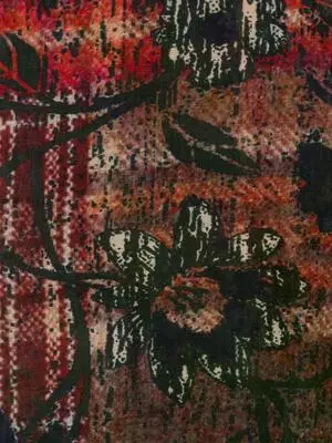 SGOMBERO CANTINE Floral-print Fringed Scarf