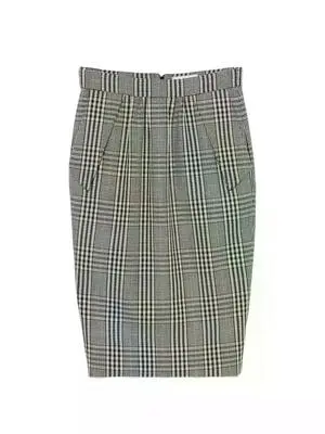 Stella McCartney Prince Of Wales Check Wool Midi Skirt