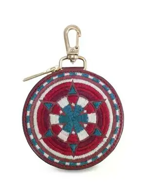 BLACK MEANS Embroidered Coin Purse - Red