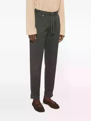 PANICALE Drawstring-waist Straight-leg Jeans - Grey