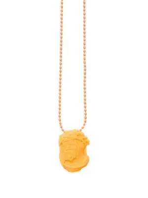 JUN/NAKAYAMA Sculpted-pendant Ball-chain Necklace