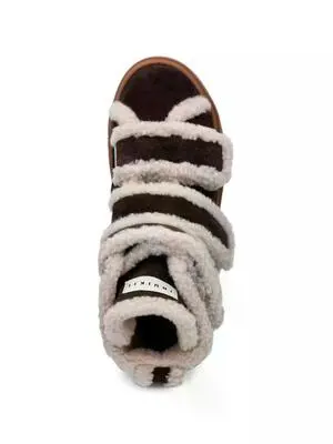 Inuikii Shearling-trim Touch-strap Sneakers