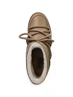 Inuikii Grained Leather Lace-up Ankle Boots