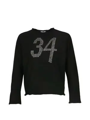 AMBUSH Star-motif Distressed Long-sleeve T-shirt