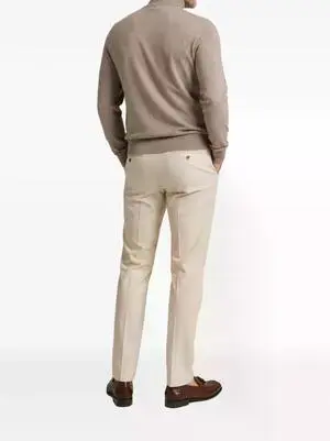 FRANZESE COLLECTION David Beckham Ribbed-knit Turtleneck Sweater - Neutrals