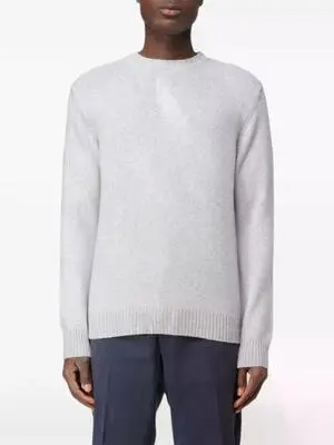 XC Crew-neck Knitted Sweater - Grey