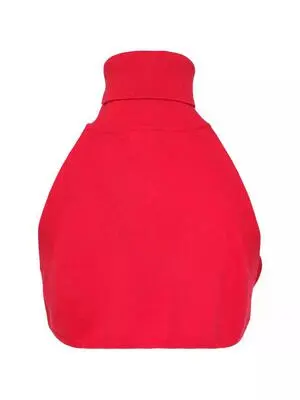 OPEN YY Button-up Knit Collar Top
