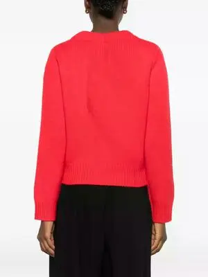 Soft Goat Ribbed V-neck Sweater