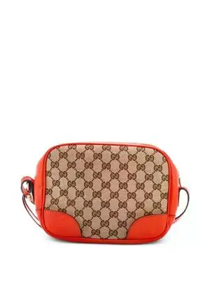 Gucci Bree Disco Gg Canvas With Leather Mini Crossbody Bag