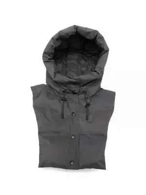 YVES SALOMON Padded Drawstring Hood - Grey