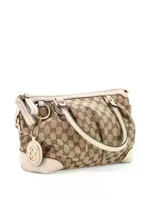 Gucci Sukey Top Handle Monogram Canvas Medium Satchel