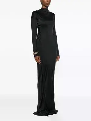 PETAR PETROV Close Contact Open-back Long-sleeve Maxi Dress