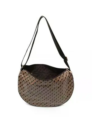 GHERARDINI Monogram-print Shoulder Bag - Brown