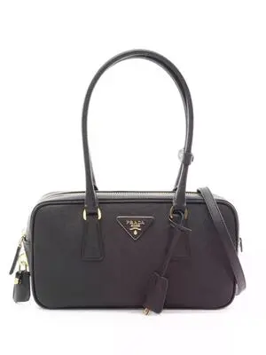 Prada Saffiano Lux Handbag - Black