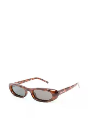 Saint Laurent Shade Plump Oval-frame Sunglasses