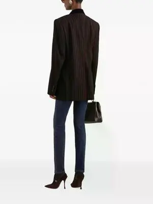 Dolce & Gabbana Double-breasted Pinstripe Wool Jacket