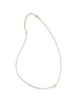 Patrizia Pepe Fly Crystal-embellished Necklace - Gold