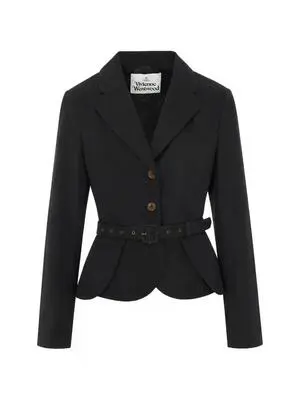 VIVIENNE WESTWOOD Belted Peplum-hem Jacket