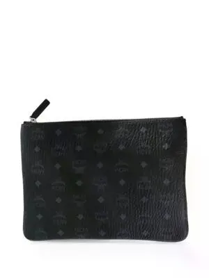 Mcm Logo-print Pebbled Cross Body Bag