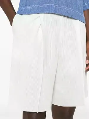 Issey Miyake Pleated Wide-leg Shorts