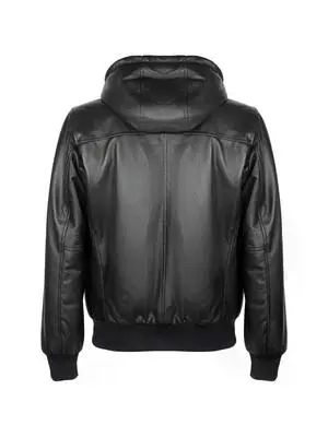 VOLFAGLI FIRENZE Kant Hooded Leather Jacket