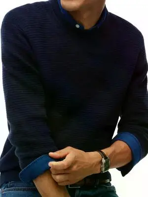 Tommy Hilfiger Waffle-knit Crew-neck Jumper