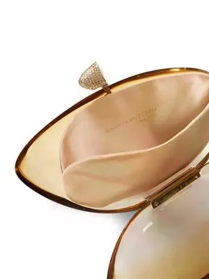 Benedetta Bruzziches Armonia Crystal-embellished Clutch Bag - Gold