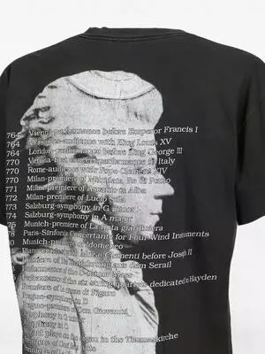 EARTHLING COLLECTIVE Mozart Vintage Graphic-print T-shirt - Grey
