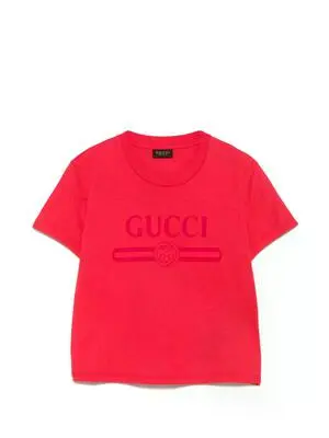 Gucci Logo-print Cropped T-shirt