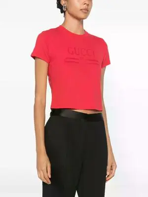 Gucci Logo-print Cropped T-shirt