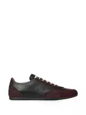JIMMY CHOO Sunny Leather-mix Low Top Trainers - Black