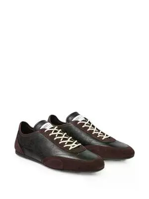 JIMMY CHOO Sunny Leather-mix Low Top Trainers - Black