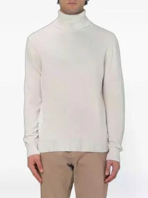 XC Roll-neck Knitted Sweater - Neutrals