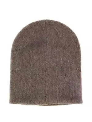 FILTH Cashmere Knit Beanie Hat - Brown