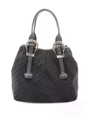 Dior Diorissimo Buckle Tote Bag - Black