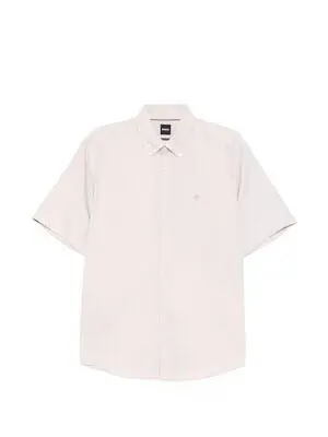 BOSS Logo-embroidered Shirt - Neutrals