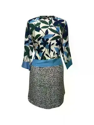 Max Mara 2020s Floral-print Silk Dress