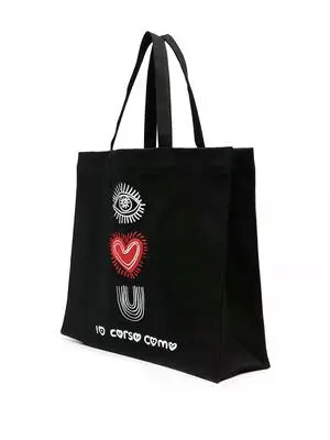 10 CORSO COMO Printed Canvas Tote Bag
