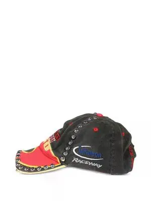 JOSHUA J. Metal Face Crust Adjustable-strap Baseball Cap