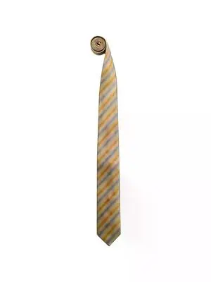 SUNFLOWER Striped Silk Tie - Neutrals