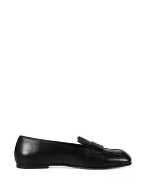 NODALETO Bulla Cara Leather Loafers - Black
