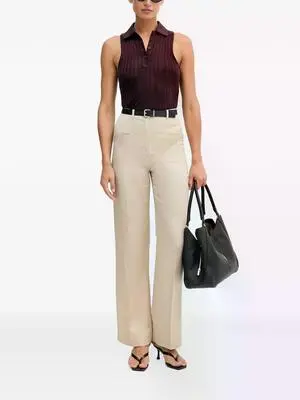Sisley Pressed-crease Straight-leg Trousers