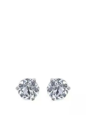 WITH LOVE Lab-grown Diamond Martini Stud Earrings - Silver