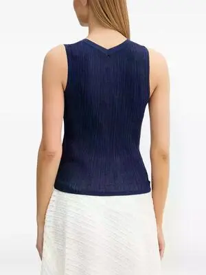 Sisley Ribbed-knit V-neck Vest