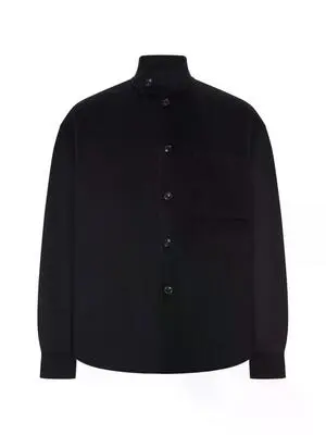 Giorgio Armani Cashmere High-neck Jacket - Black