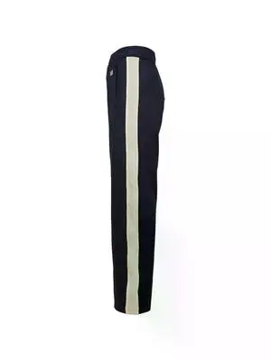 WALES BONNER Motion Track Logo-embroidered Side-stripe Track Pants - Blue