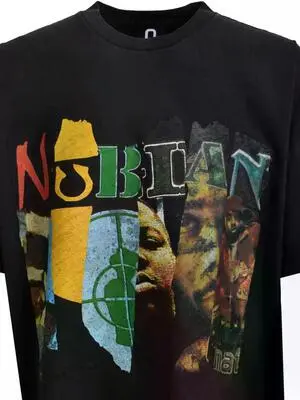 NUBIAN Graphic-print Washed T-shirt